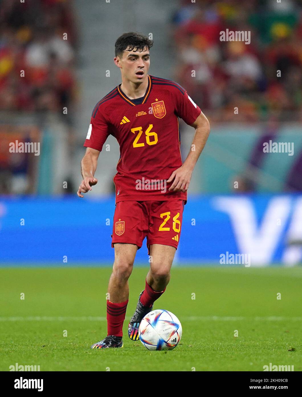 Spain's Pedri during the FIFA World Cup Group E match at the Al Thumama ...