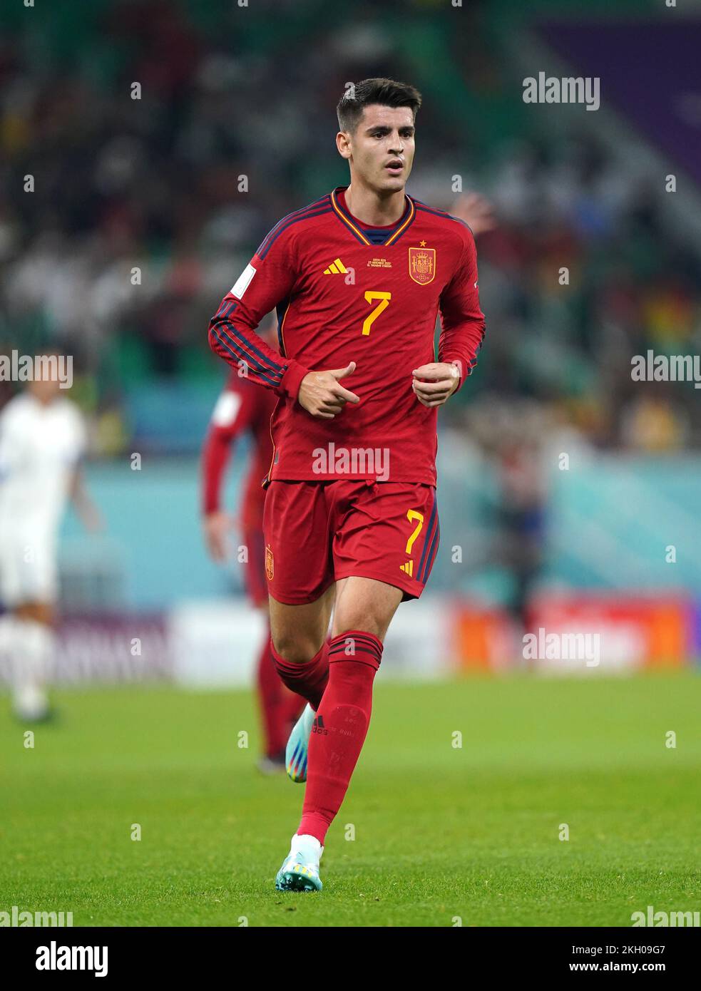 Spain's Alvaro Morata during the FIFA World Cup Group E match at the Al ...