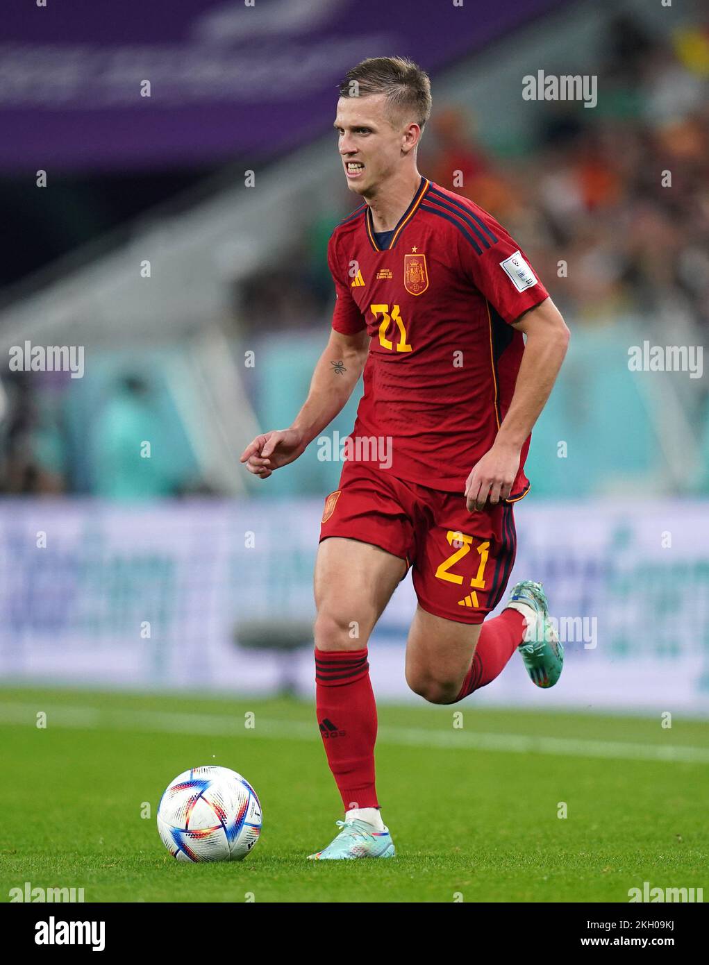 Spain's Dani Olmo during the FIFA World Cup Group E match at the Al ...