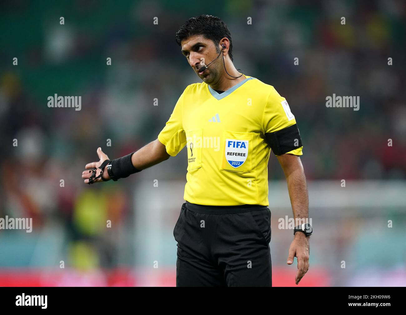 Referee Mohammed Abulla Hassan Mohamed during the FIFA World Cup Group ...