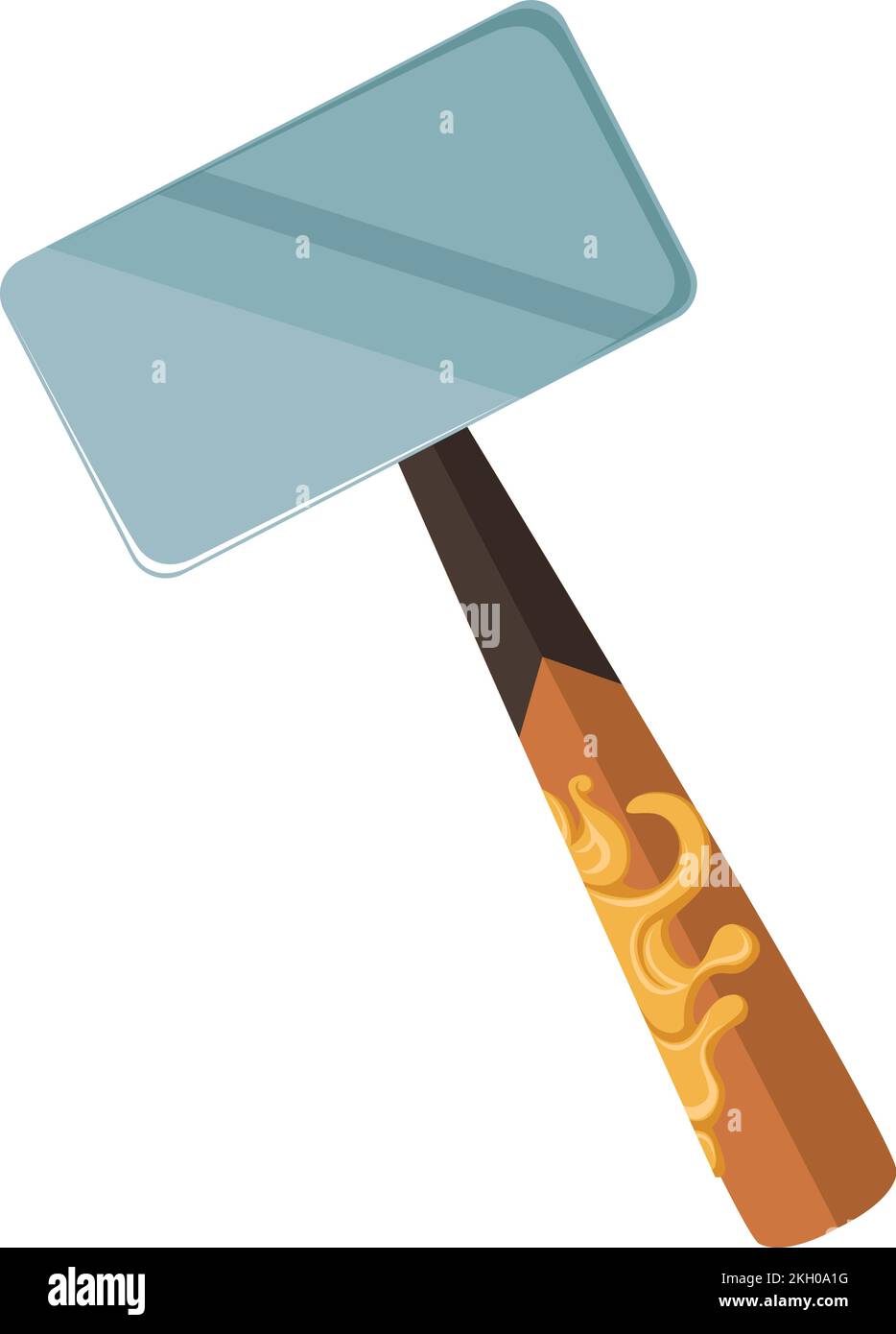 Fantasy hammer icon. Medieval weapon. Cartoon symbol Stock Vector Image ...