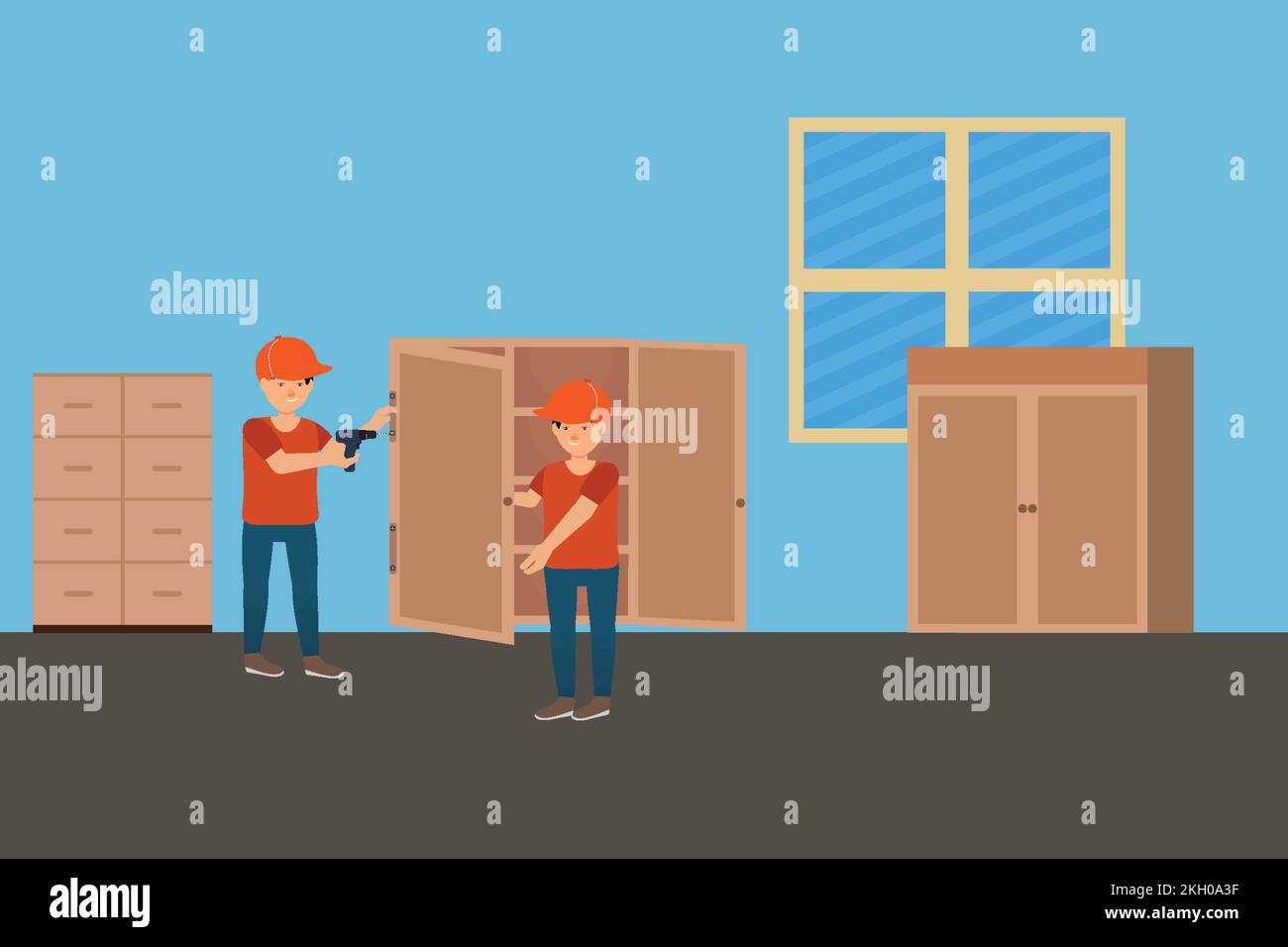 Furniture manufacturer Stock Vector Images - Alamy