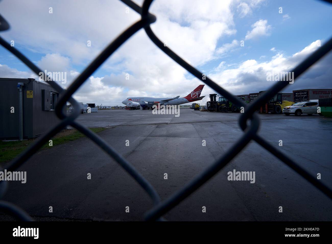 Newquay Cornwall UK 11 22 2022 RAF St Mawgan Spaceport Virgin Orbit ...