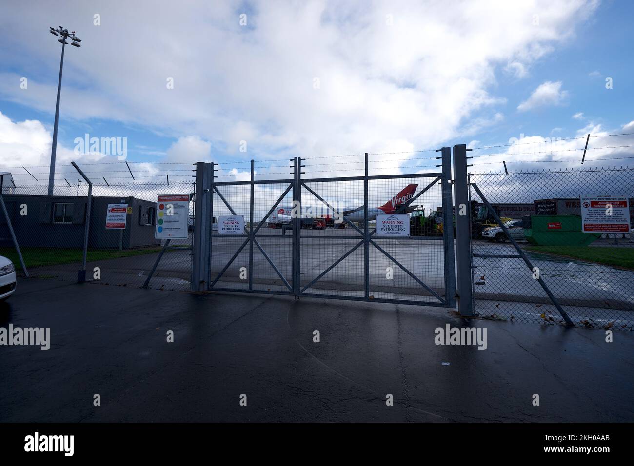 Newquay Cornwall UK 11 22 2022 RAF St Mawgan Spaceport Virgin Orbit ...