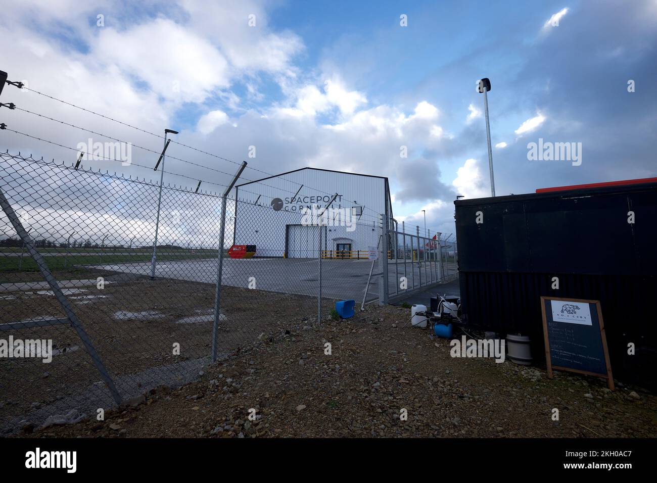 Newquay Cornwall UK 11 22 2022 RAF St Mawgan Spaceport Virgin Orbit ...