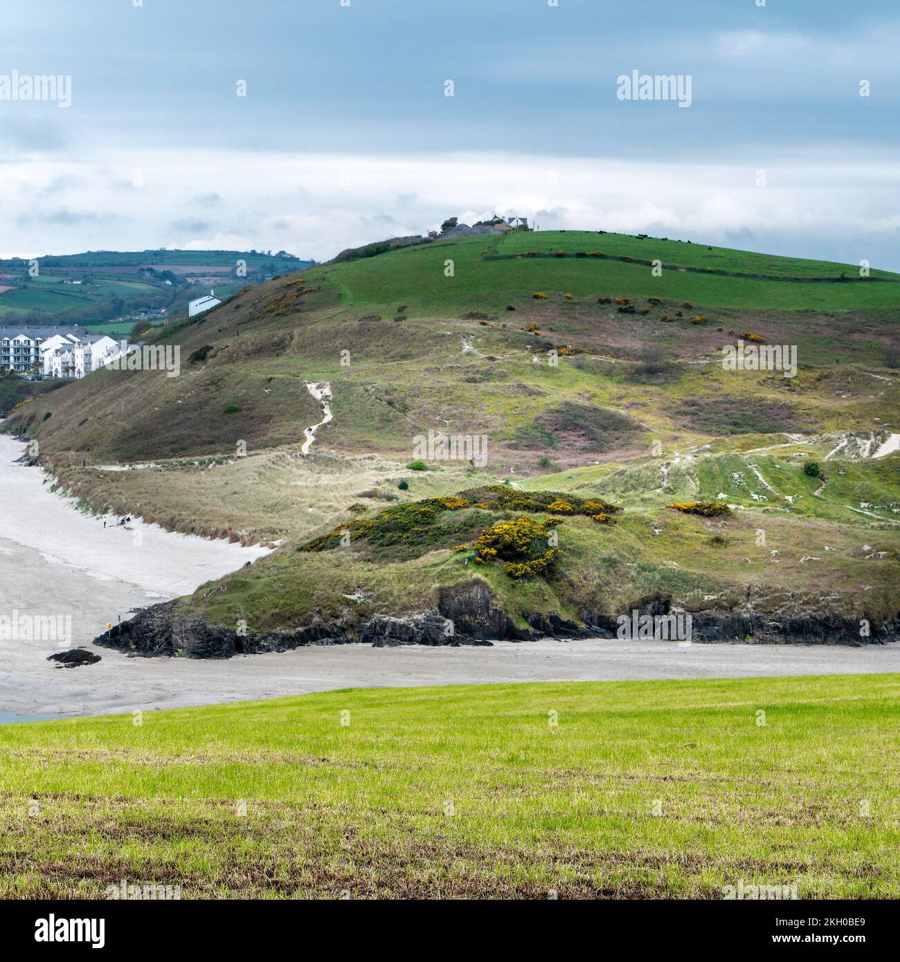 Picturesque hills in the south of Ireland, a view of the Clonakilty ...