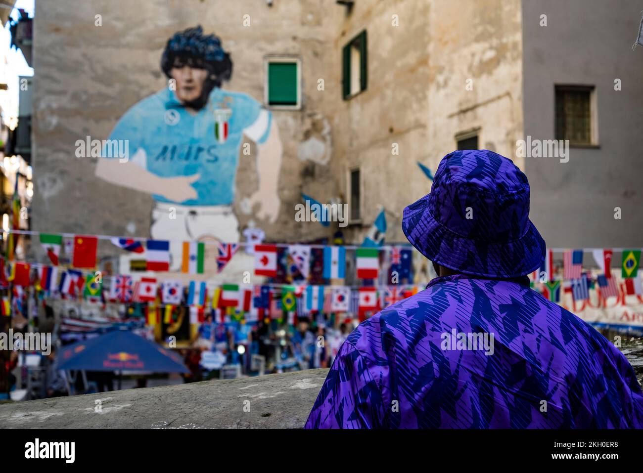 Napoli, Italy - November 23, 2022Quartieri Spagnoli. Slums, old ...