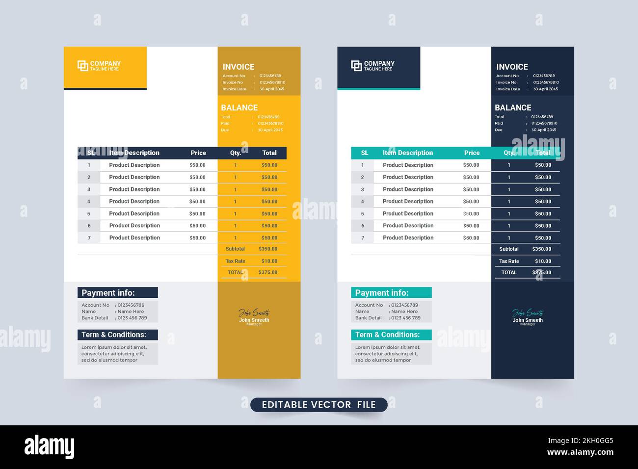 Billing section vector hi-res stock photography and images - Alamy