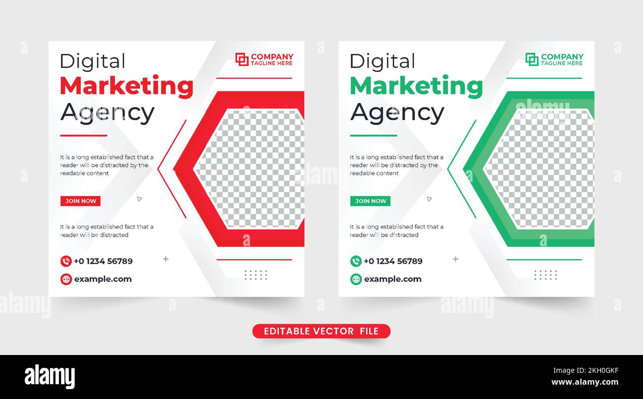 Digital marketing agency and business advisor promotional template ...