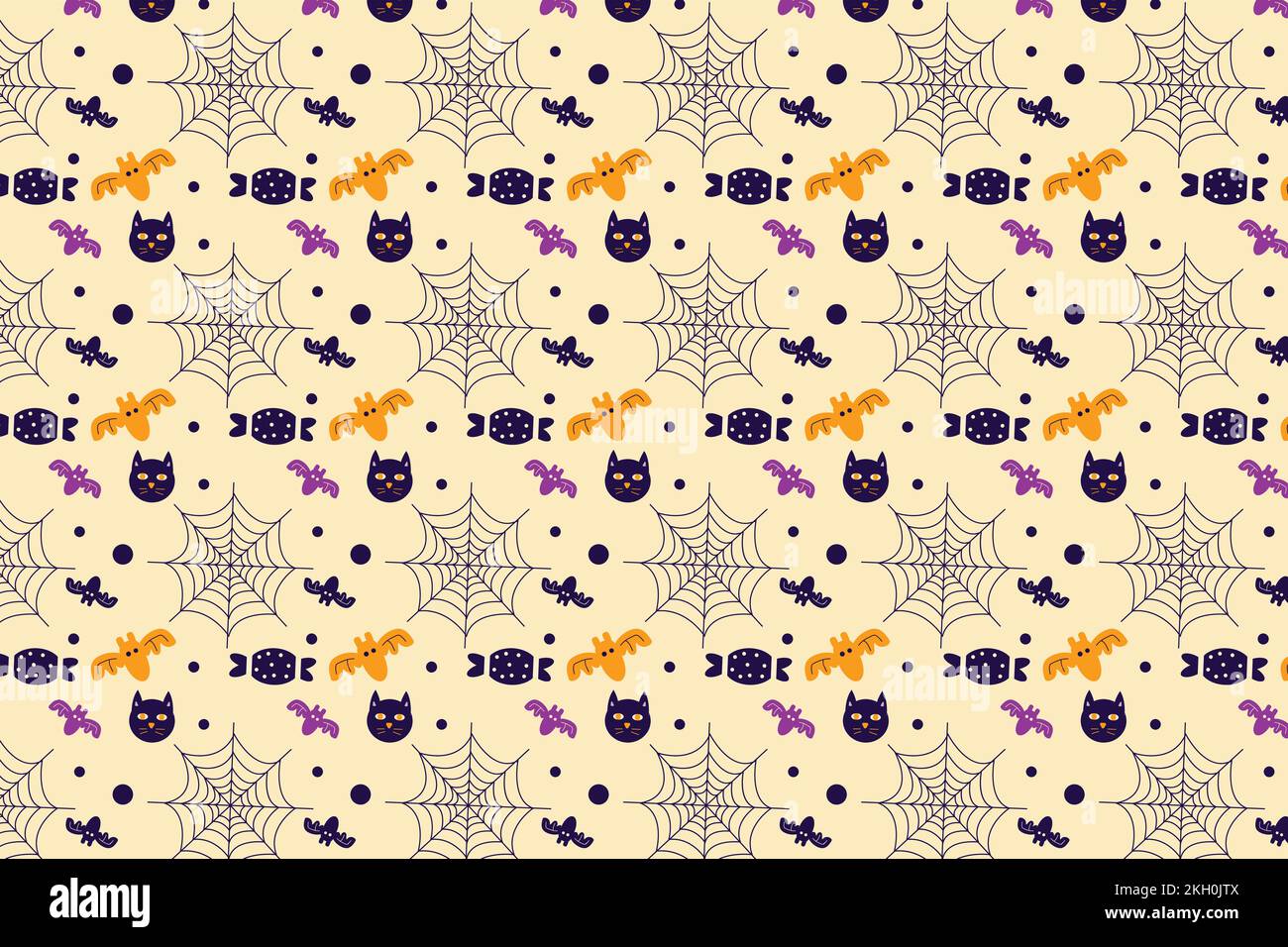 Seamless pattern texture vector for Halloween events. Halloween ...