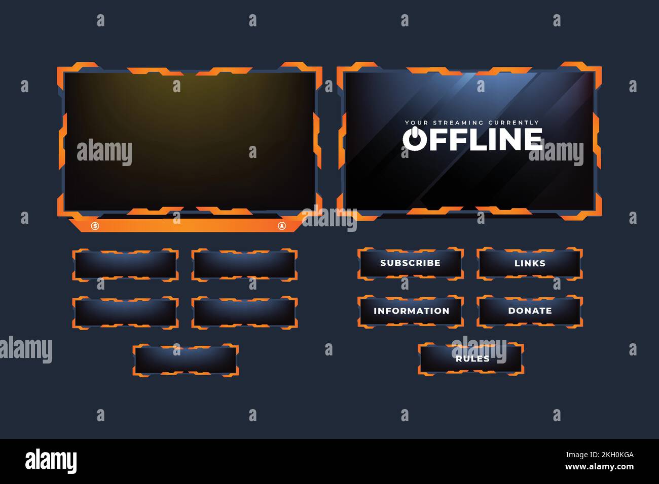 Gaming screen panel decoration hi-res stock photography and images - Alamy