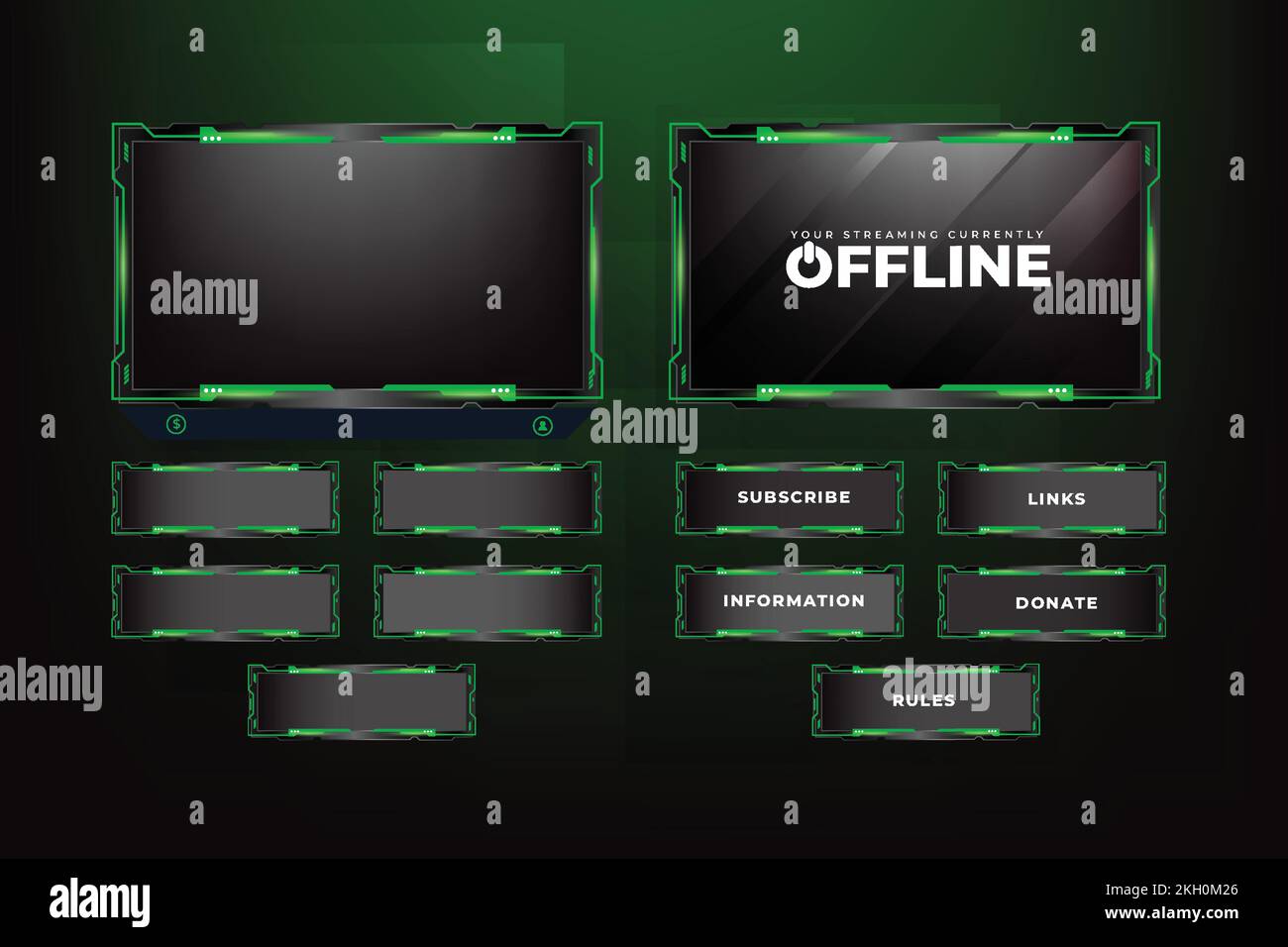 Gaming screen overlay decoration with futuristic shapes and dark color ... Gaming screen overlay decoration with futuristic shapes and dark color ...