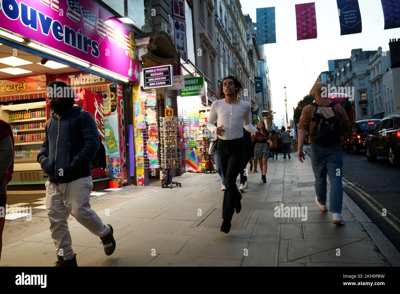 A busy street in the west end of London, United Kingdom Stock Photo - Alamy