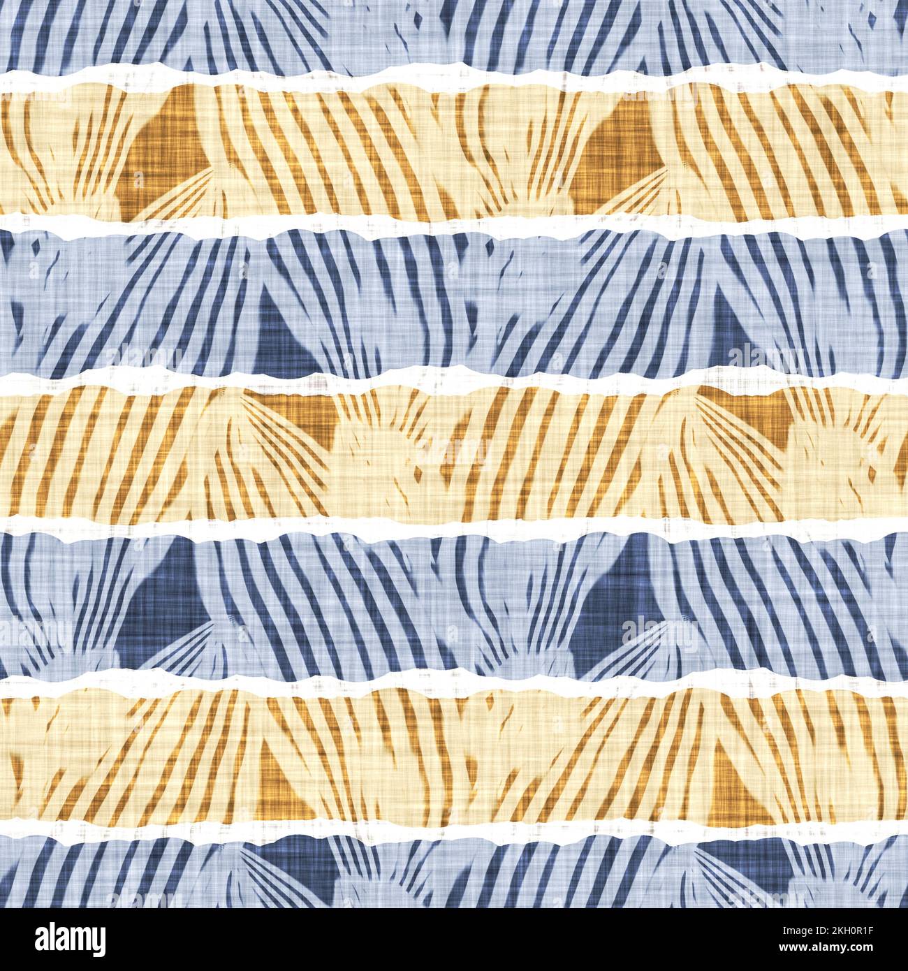 Seamless French country kitchen stripe fabric pattern print. Blue ...