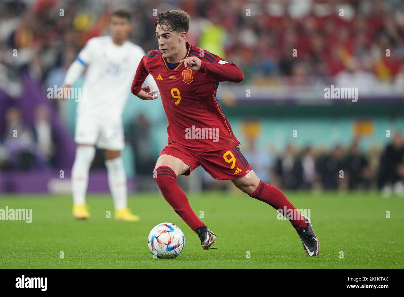 Pablo Martin Gavi of Spain during the Qatar 2022 World Cup match, group ...