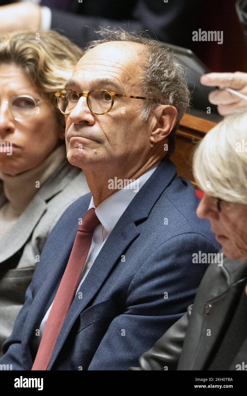 Deputy, Eric Woerth attends a session of Questions to the Government at ...