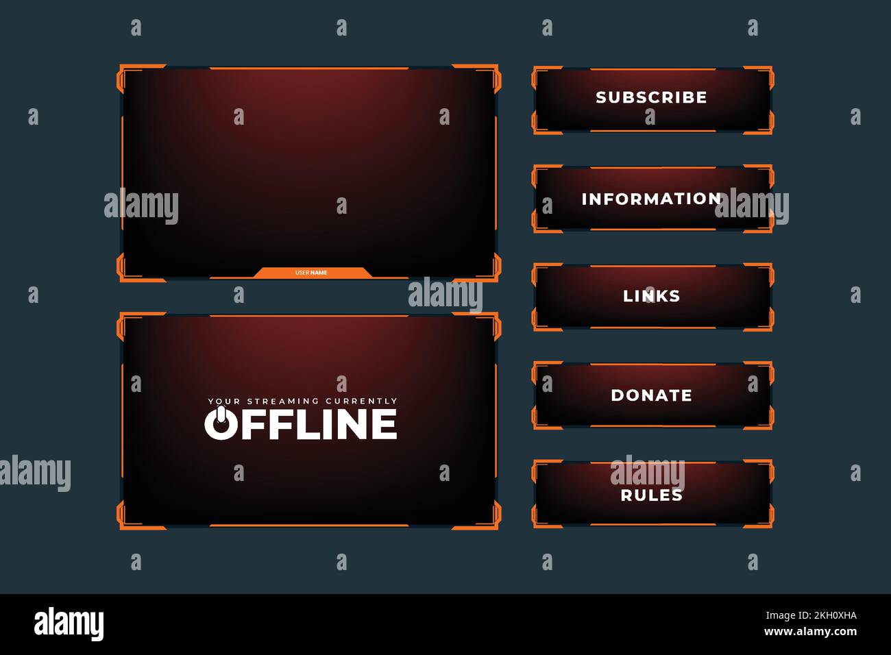 Stylish gaming overlay hi-res stock photography and images - Alamy