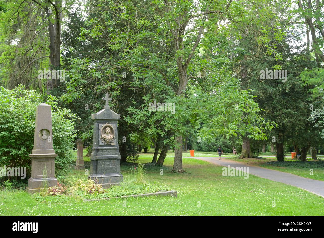 Freizeitgelände Alter Friedhof, Wiesbaden, Hessen, Deutschland Stock ...