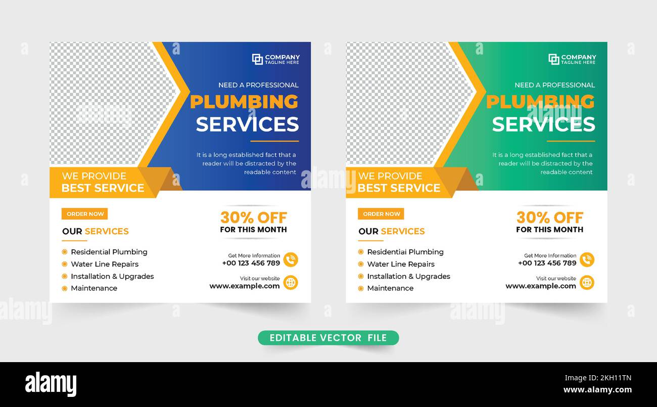 Plumber square ads hi-res stock photography and images - Alamy