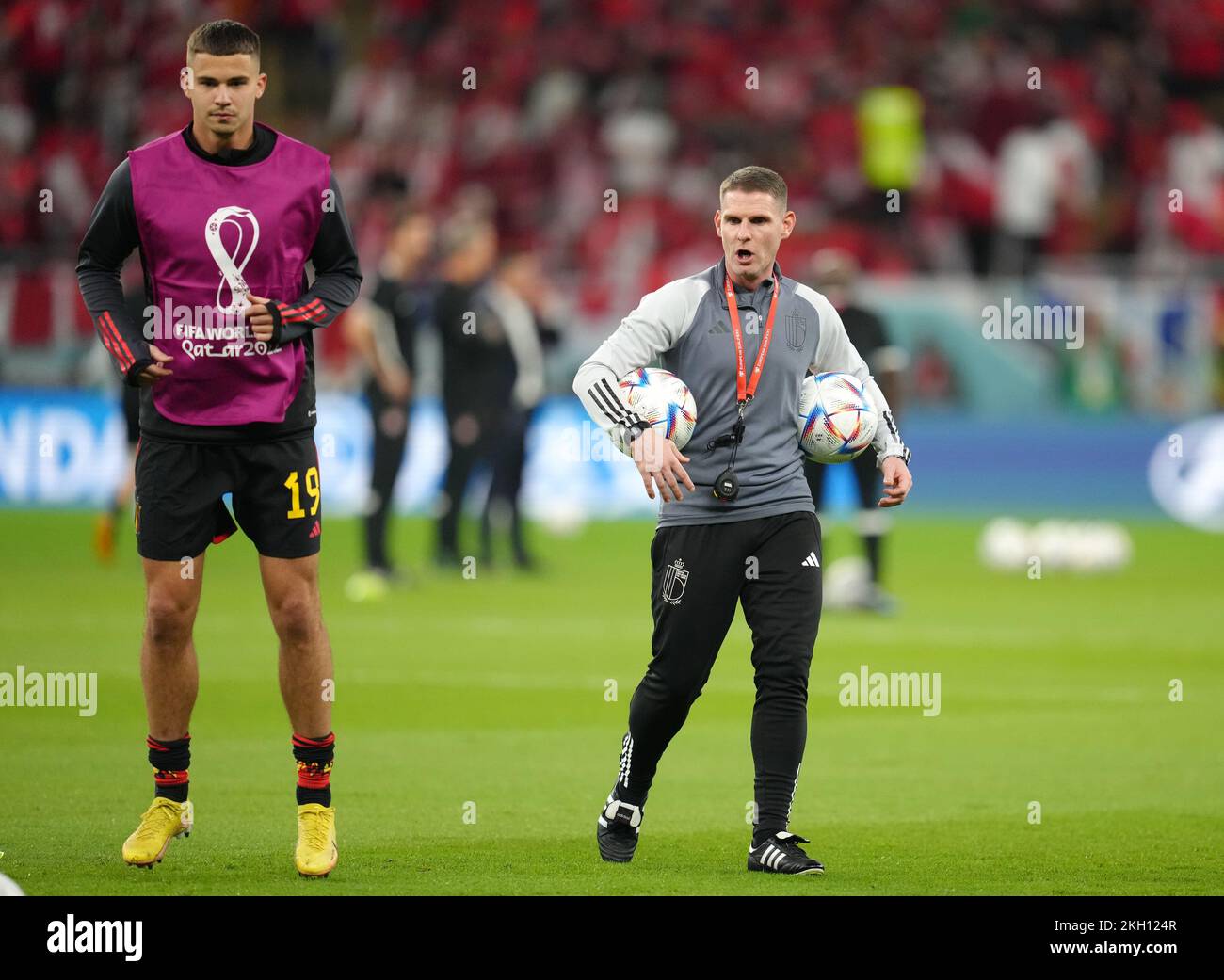 Belgium assistant coach Anthony Barry during the FIFA World Cup Group F ...