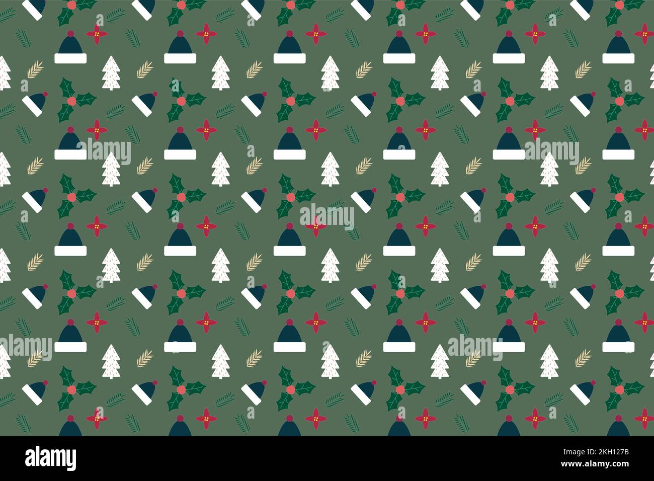 Winter hats seamless pattern hi-res stock photography and images - Alamy
