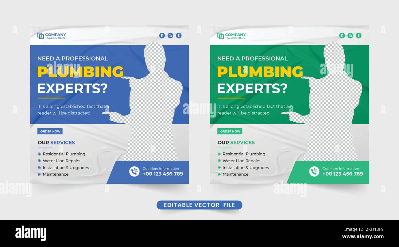 Plumber square ads hi-res stock photography and images - Alamy