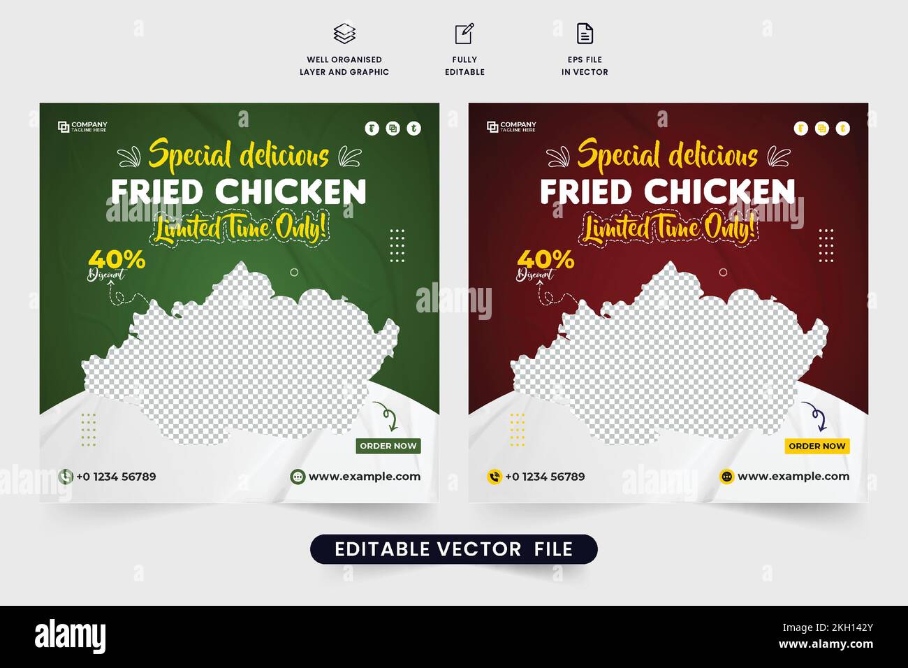 Special food promotion template vector for restaurant marketing ...