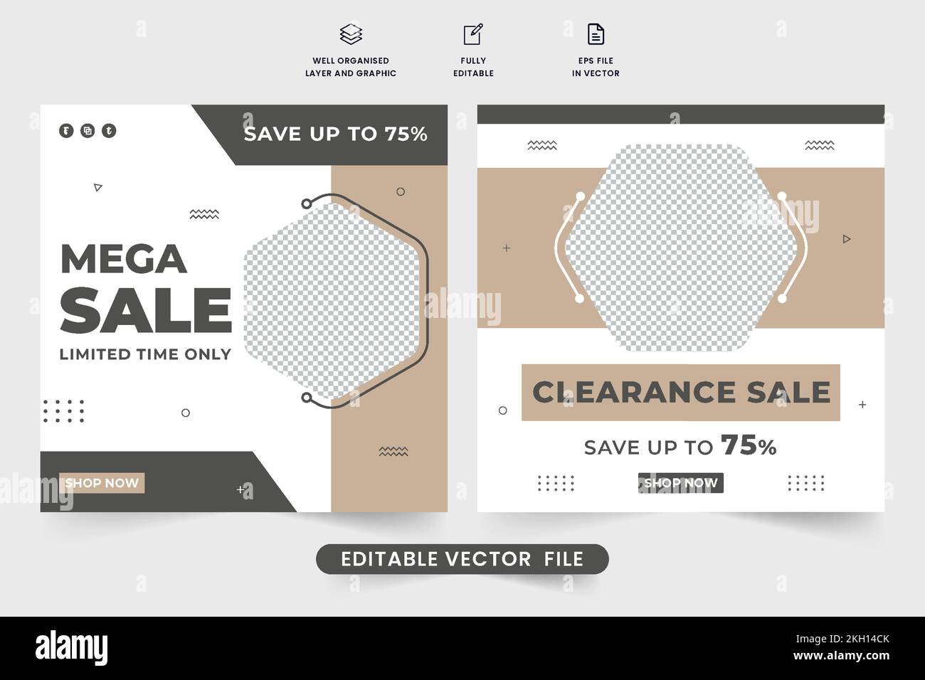 Limited time fashion store sale template vector for business promotion ...