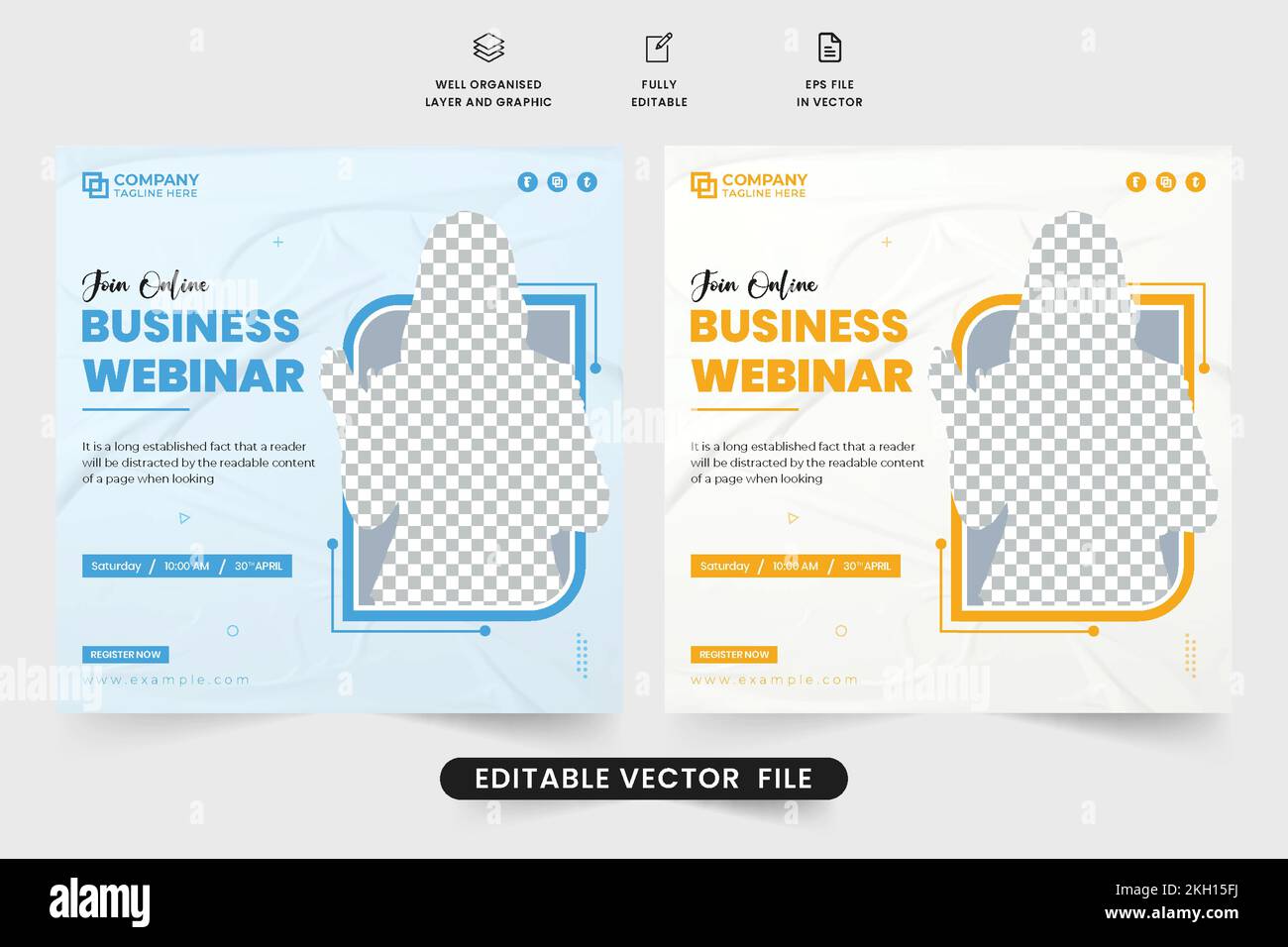 Invitation webinar design hi-res stock photography and images - Alamy