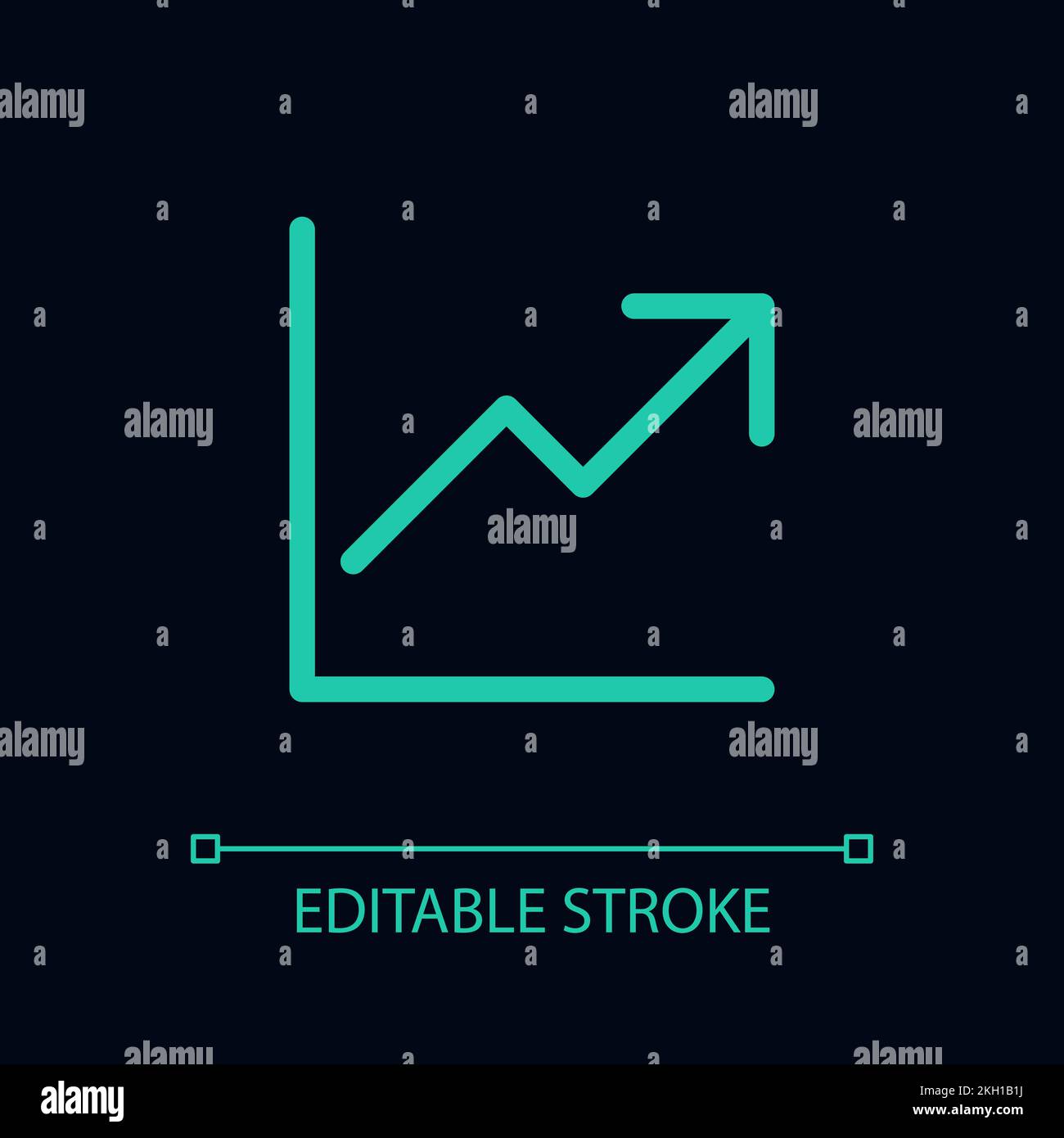 Demand increase graph pixel perfect glassmorphism ui icon for dark ...