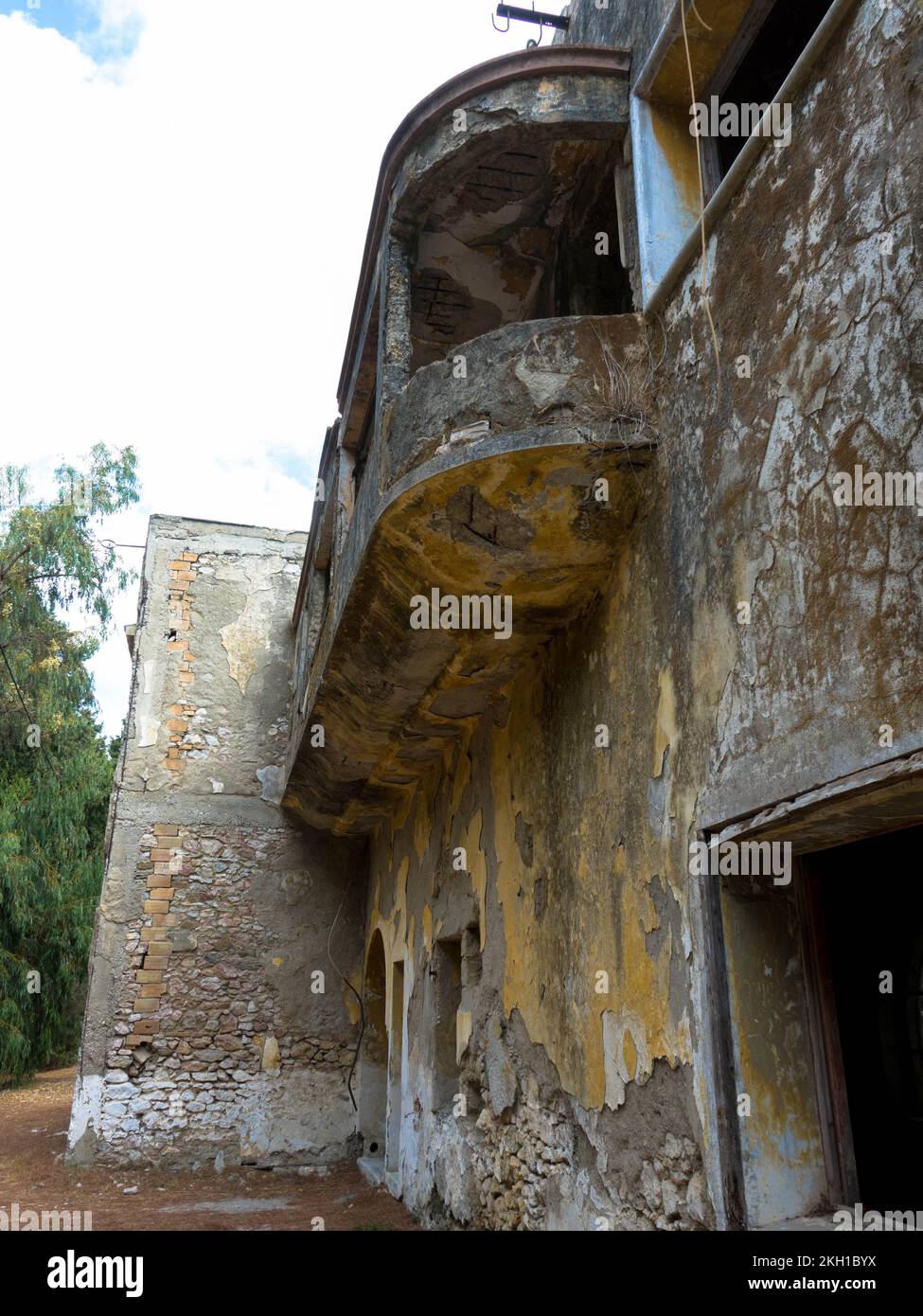 Lost Place in Eleousa. Village on the greek island of Rhodes Stock ...