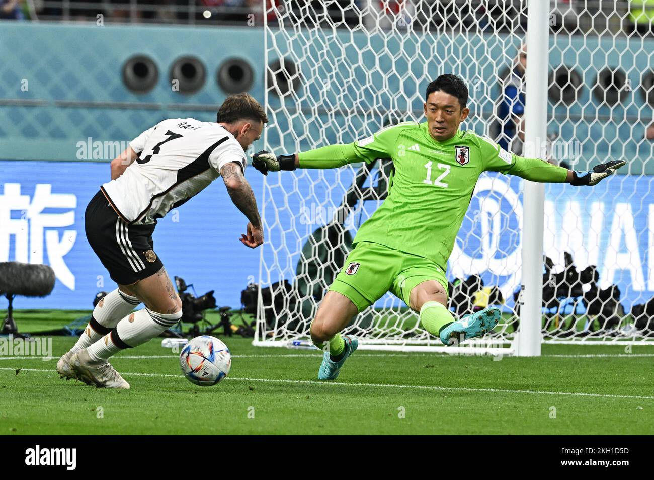David Raum of Germany and Shuichi Gonda of Japan during Germany v Japon ...