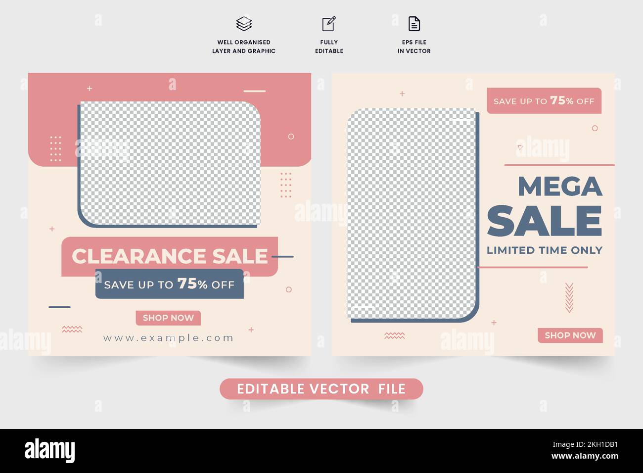 Clearance sale social media post design for digital marketing and shop ...