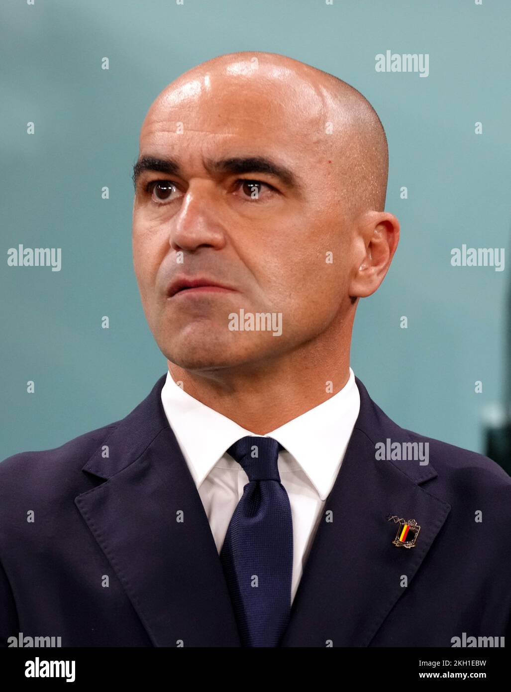 Belgium manager Roberto Martinez during the FIFA World Cup Group F ...