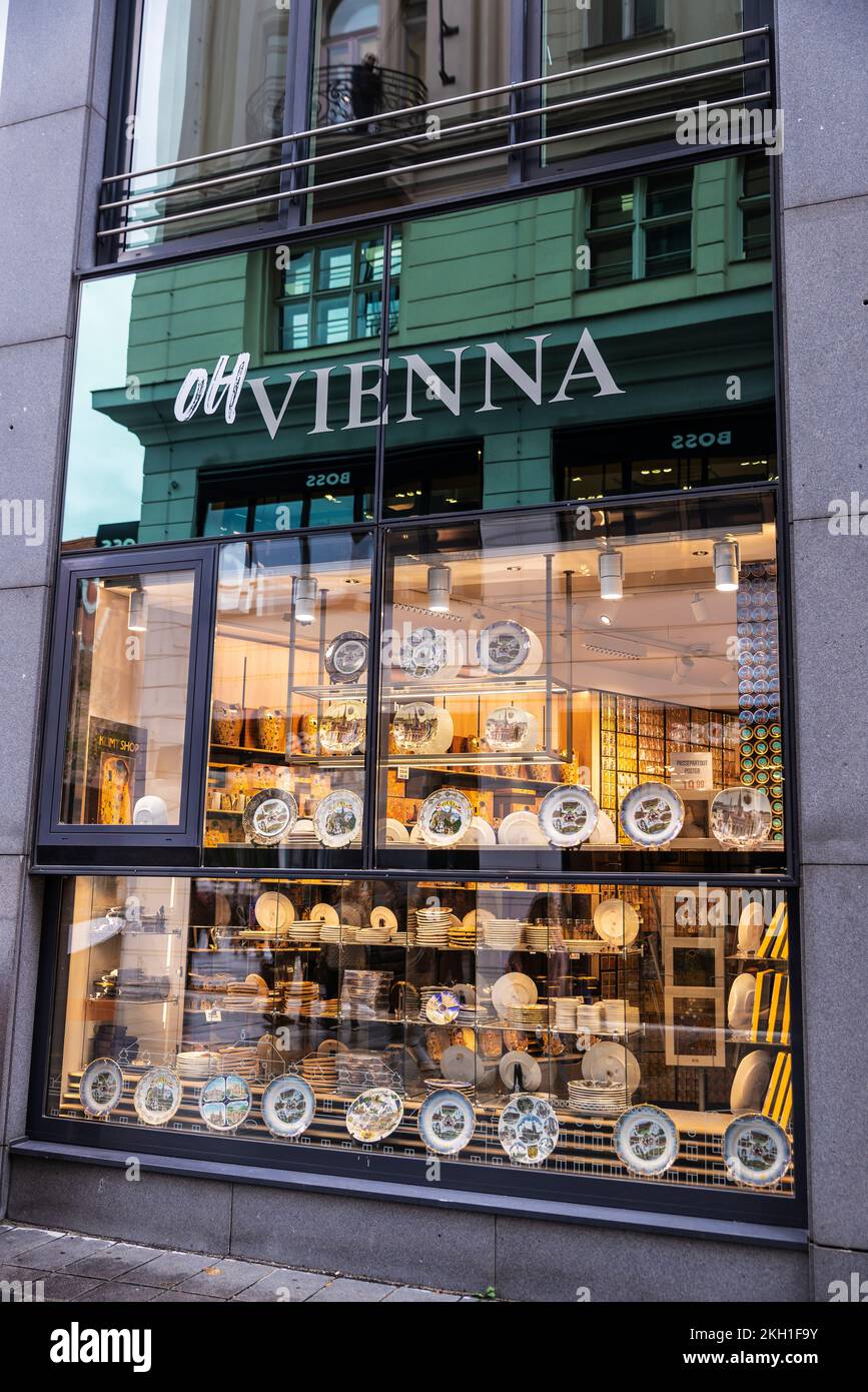 Vienna, Austria - October 14, 2022: Display of Oh Vienna, original ...