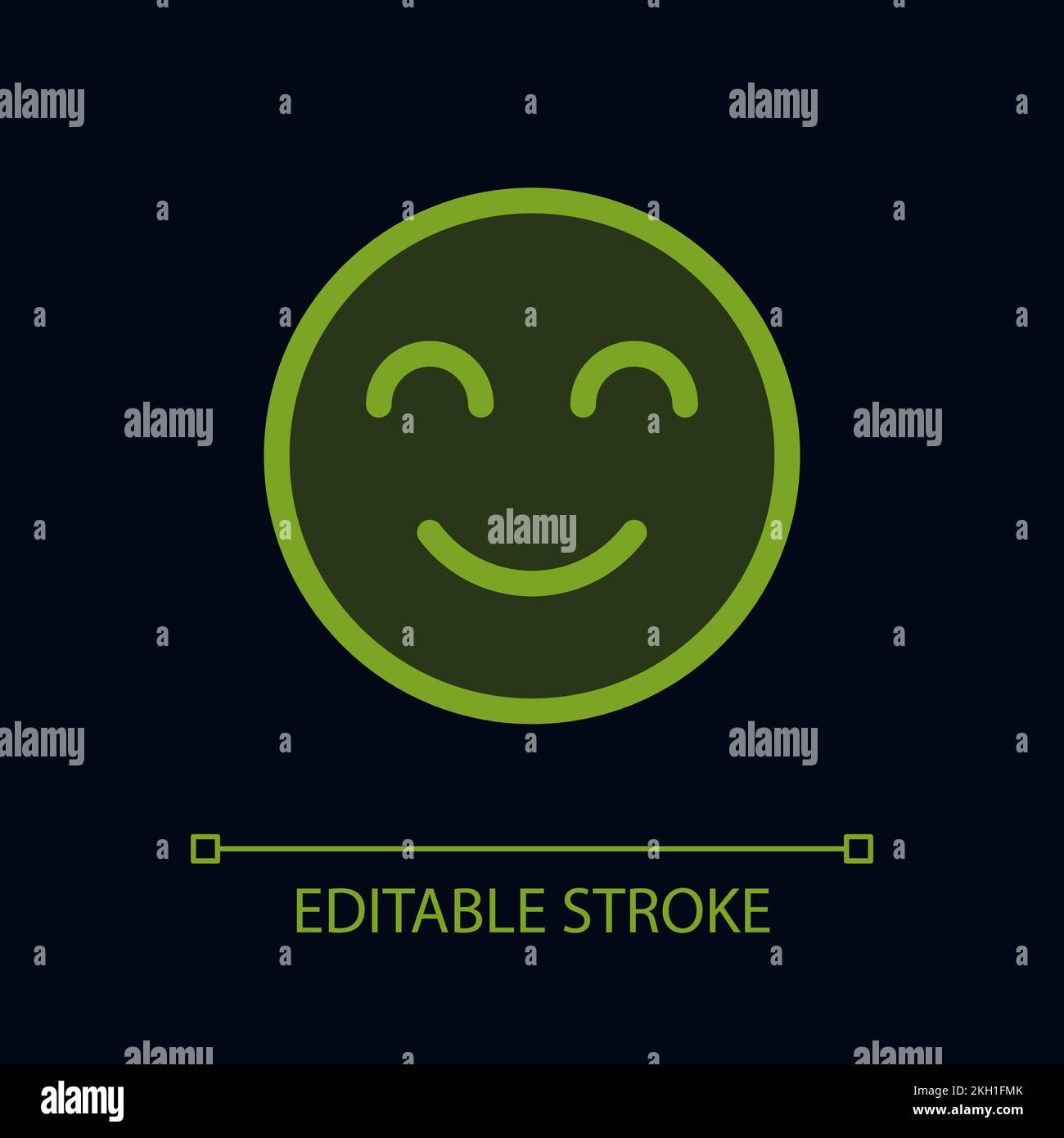 Contented emoji pixel perfect glassmorphism ui icon for dark theme ...