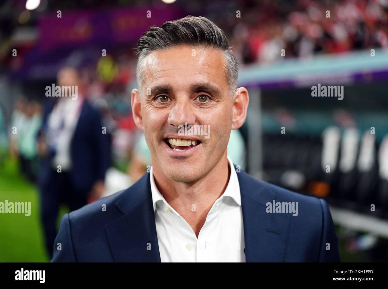 Canada manager John Herdman during the FIFA World Cup Group F match at the Ahmad bin Ali Stadium ...