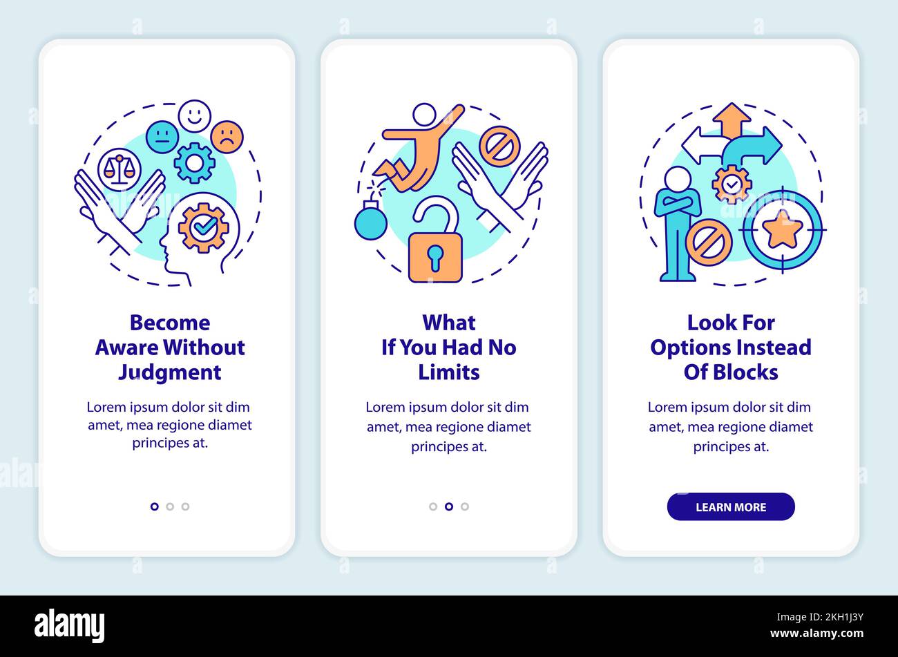 Remove limits from high level mindset onboarding mobile app screen ...