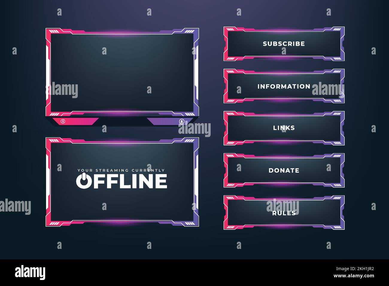 Digital screen interface and border design for online gamers. Abstract ...