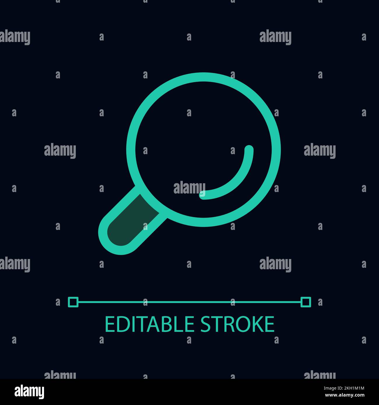 Magnifying glass pixel perfect glassmorphism ui icon for dark theme ...