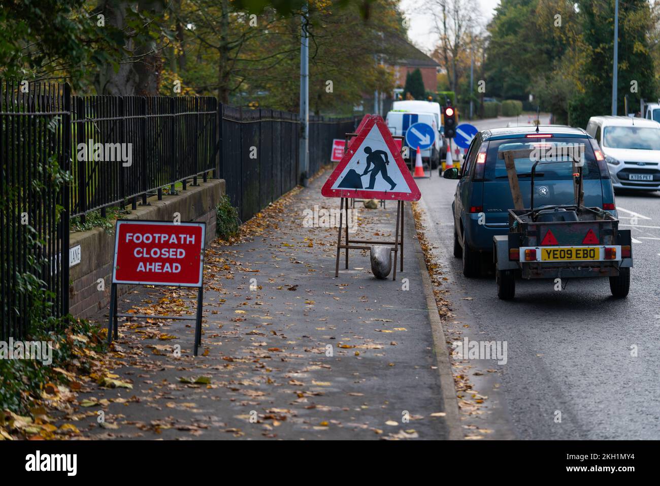 Road works, skid risk, re-surfacing, carriageway, stone chippings, grit ...