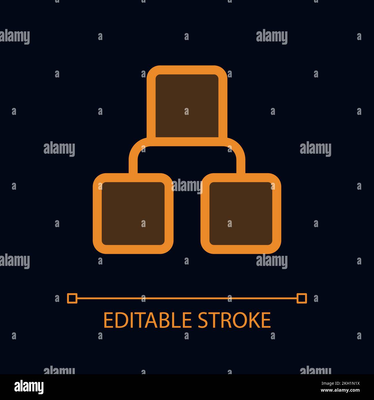 Infographic blocks pixel perfect glassmorphism ui icon for dark theme ...