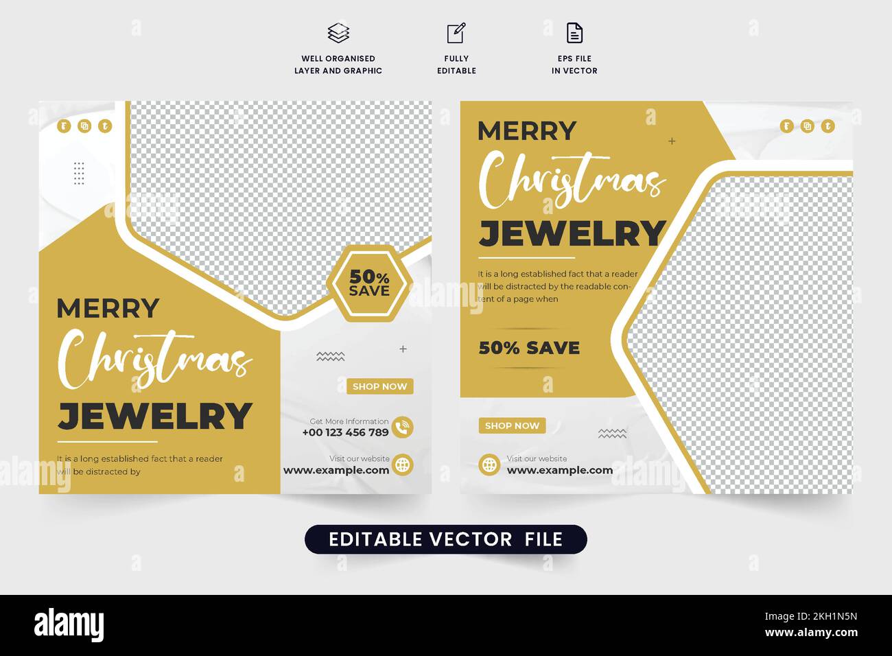 Luxury jewelry store promotional poster design on white backgrounds ...