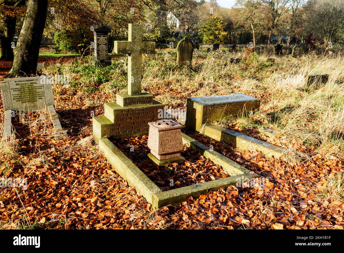 The grave of Elizabeth Ann Lewis, Blackburn Cemetery Stock Photo - Alamy