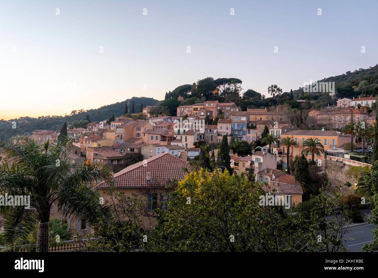 Bormes les Mimosas, charming village in the south of France Stock Photo - Alamy