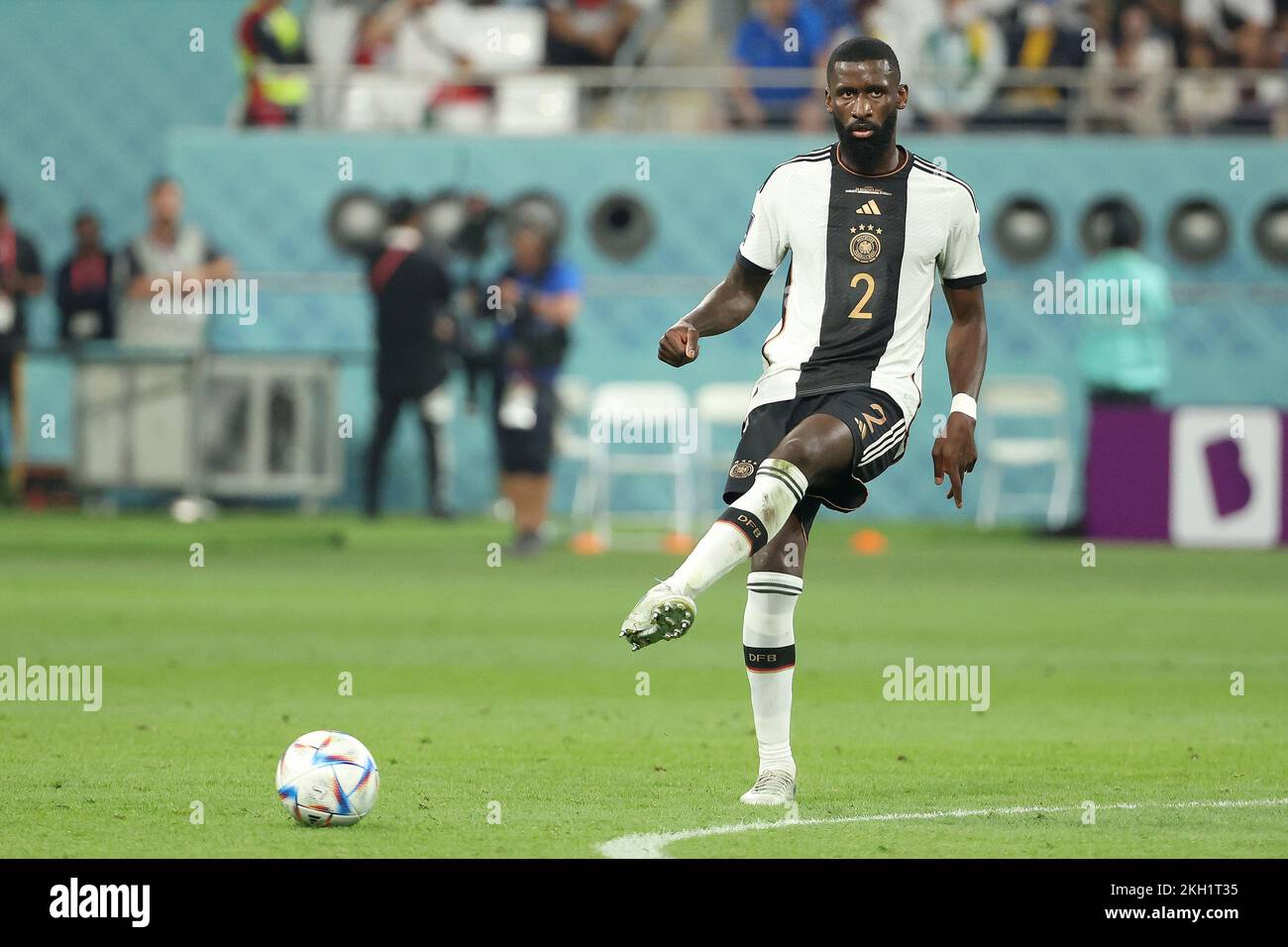 Antonio Rudiger of Germany during the FIFA World Cup 2022, Group E ...