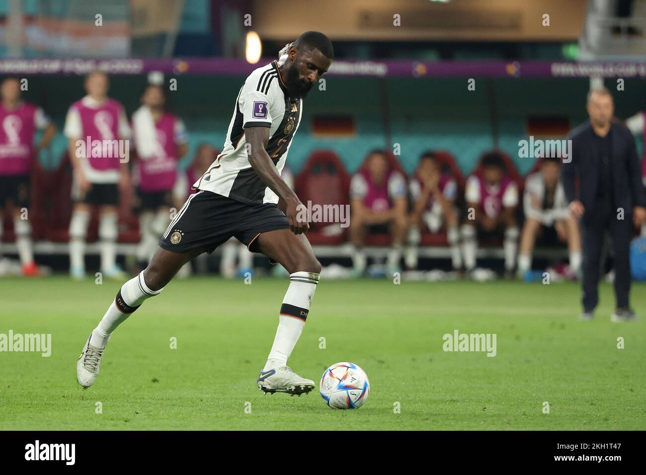 Antonio Rudiger of Germany during the FIFA World Cup 2022, Group E ...