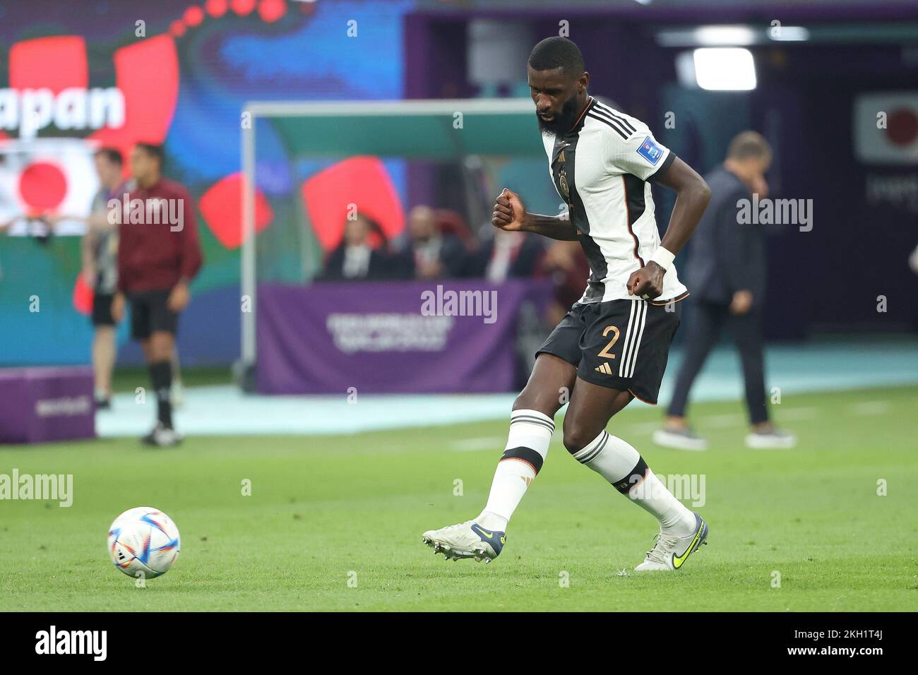 Antonio Rudiger of Germany during the FIFA World Cup 2022, Group E ...