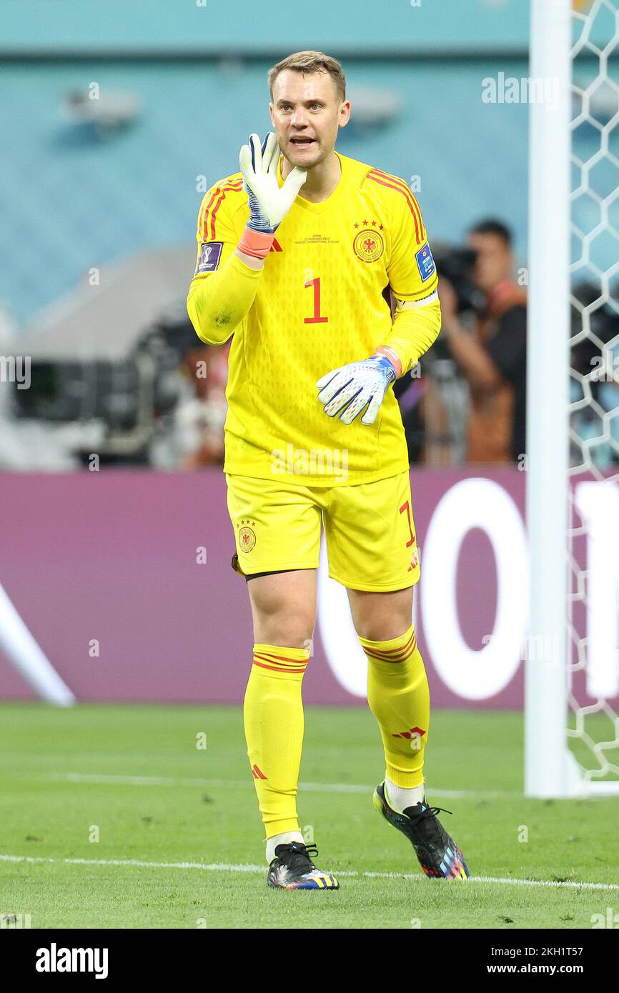 Germany goalkeeper Manuel Neuer during the FIFA World Cup 2022, Group E ...