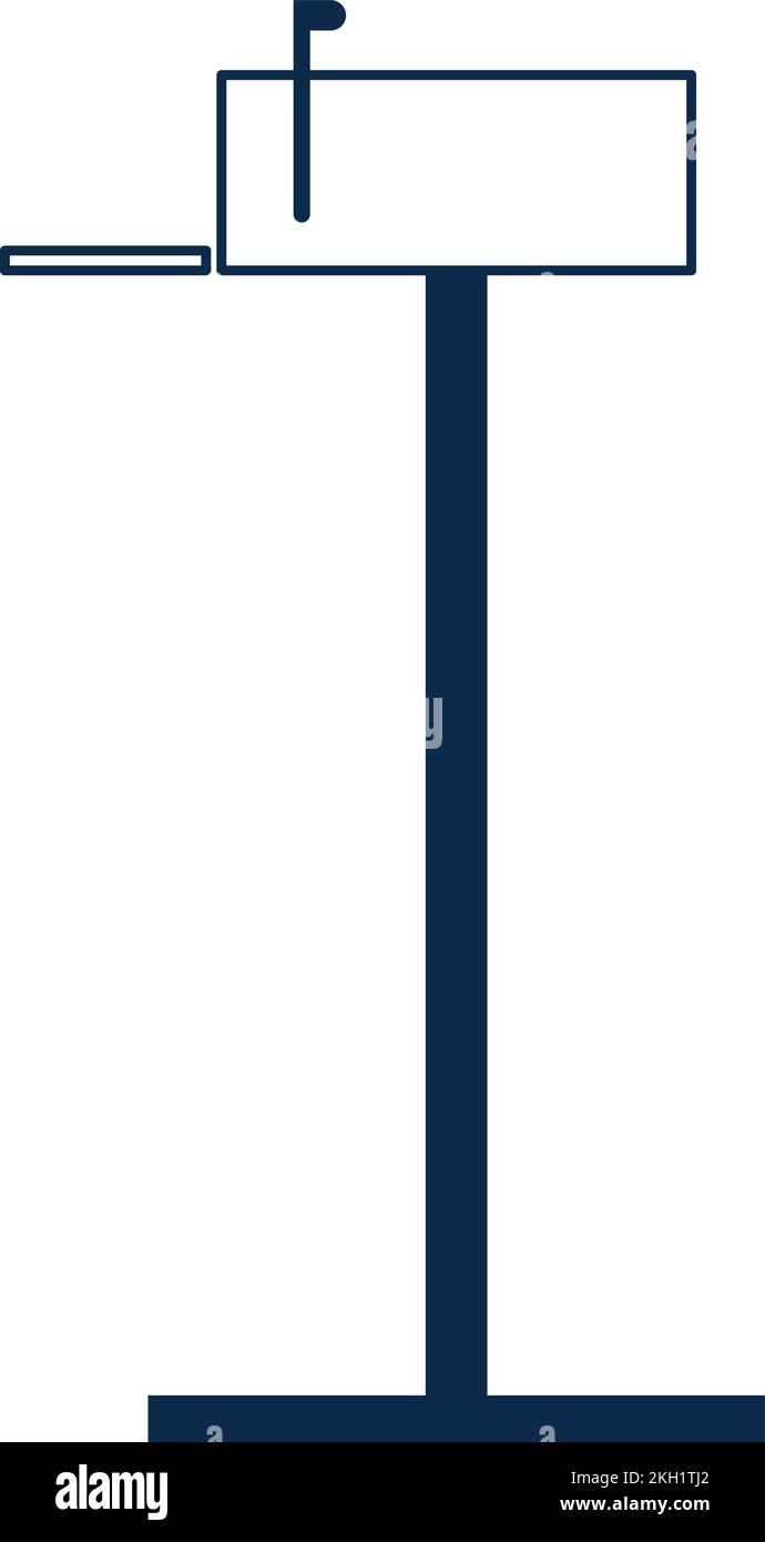 Mail box icon. Home adress symbol. Letter container Stock Vector Image ...